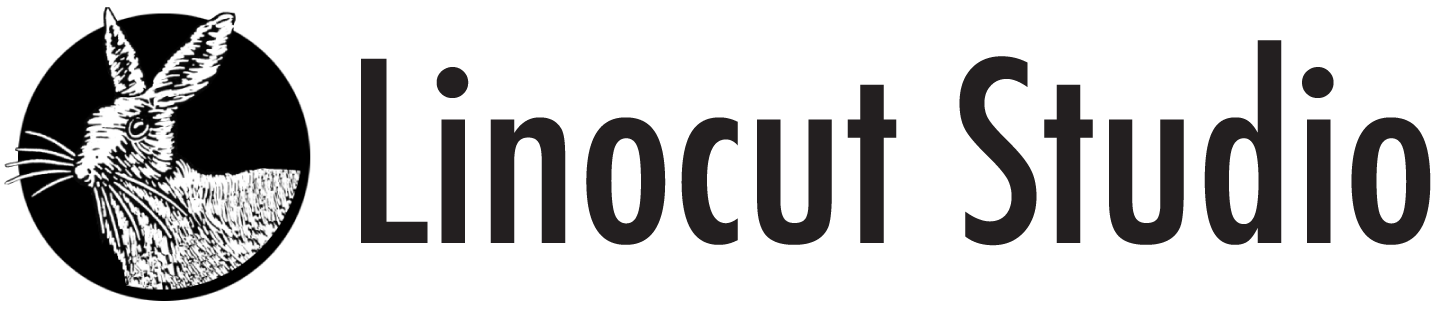 Harestrip lino print-Hares collection-Linoocut Studio – Linocut Studio